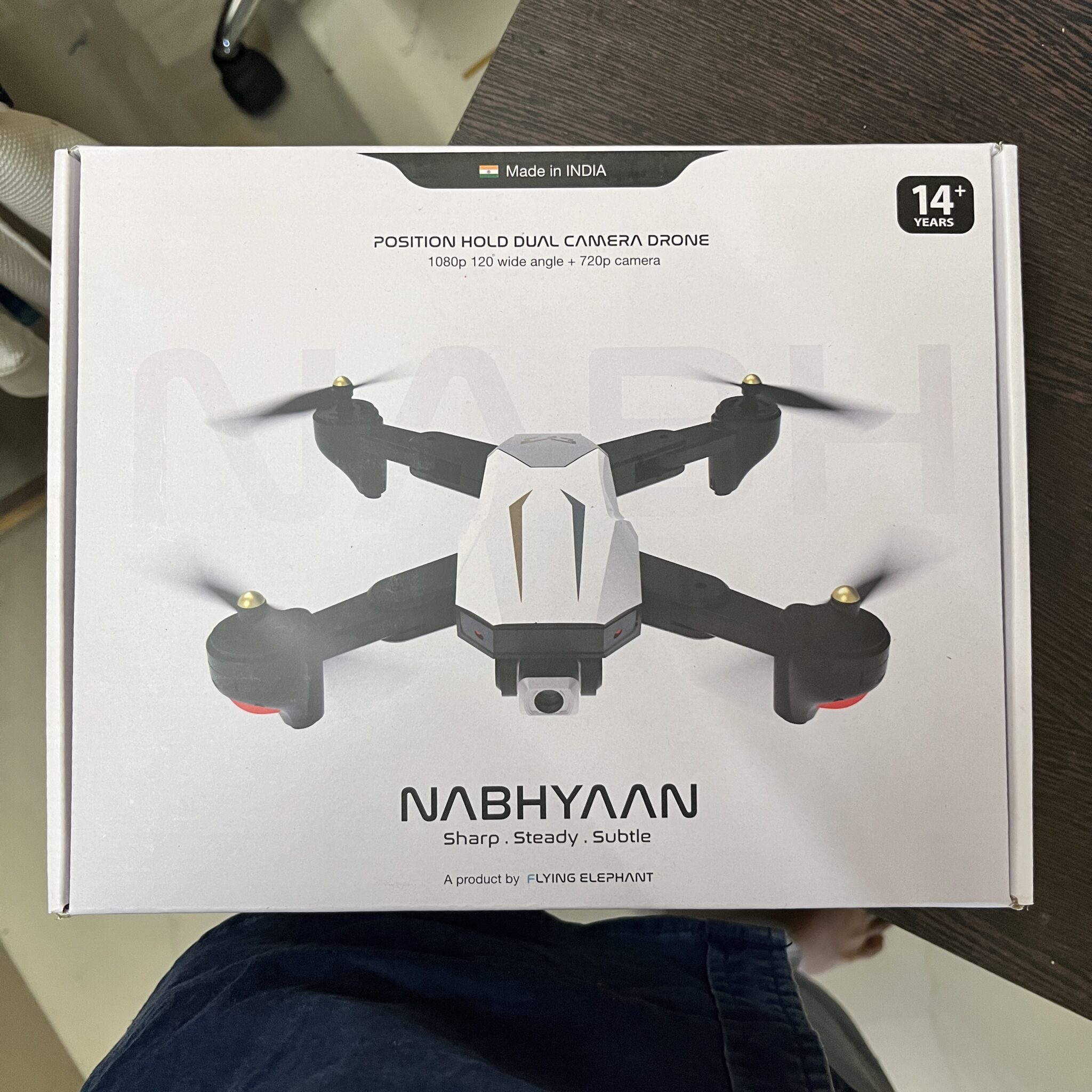 NABHYAAN 1080 FOLDABLE HD DUAL CAMERA DRONE WITH OPTICAL FLOW ...